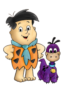 Check out this transparent The Flintstone Kids Freddy and Dino PNG image